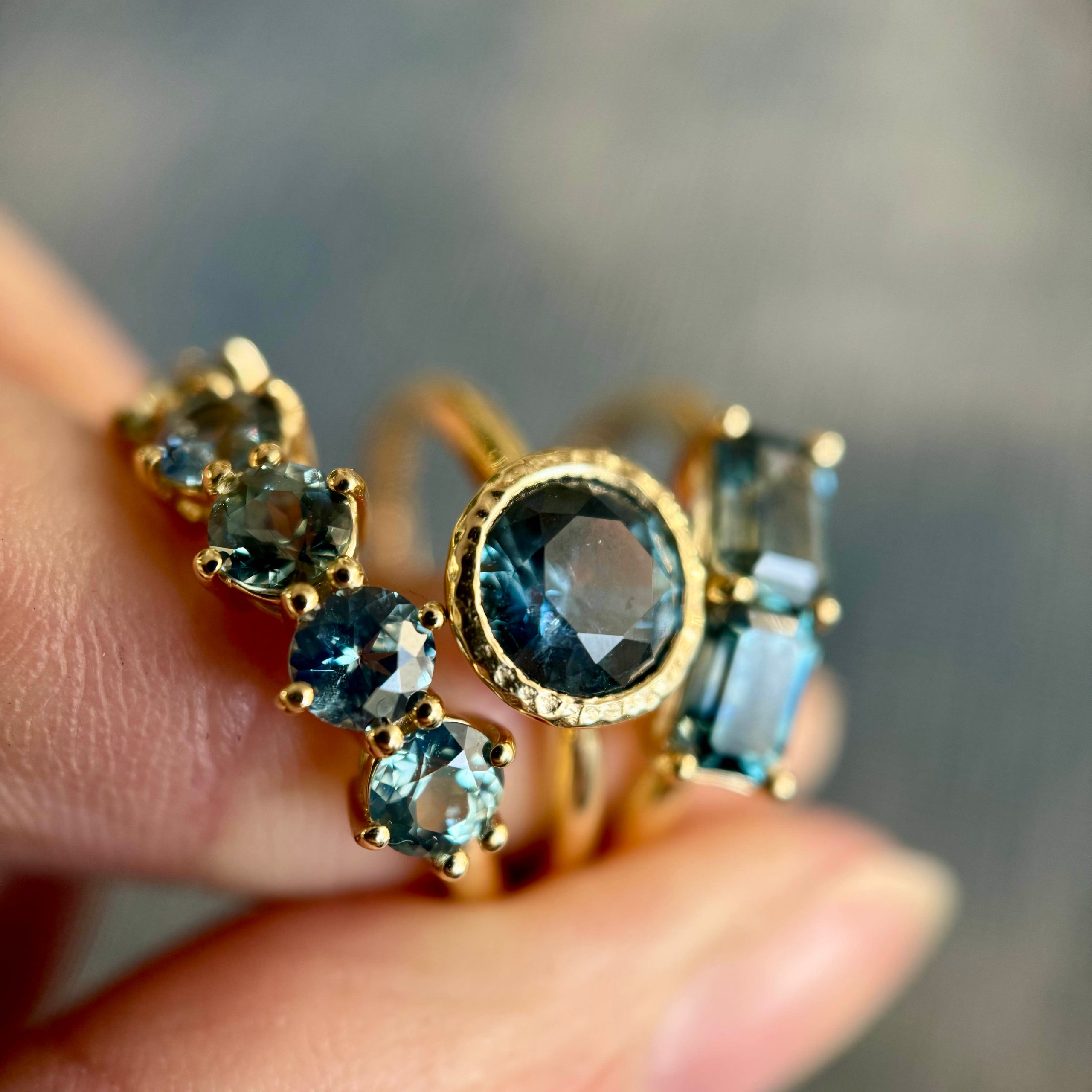 Five Stone Sapphire Ring